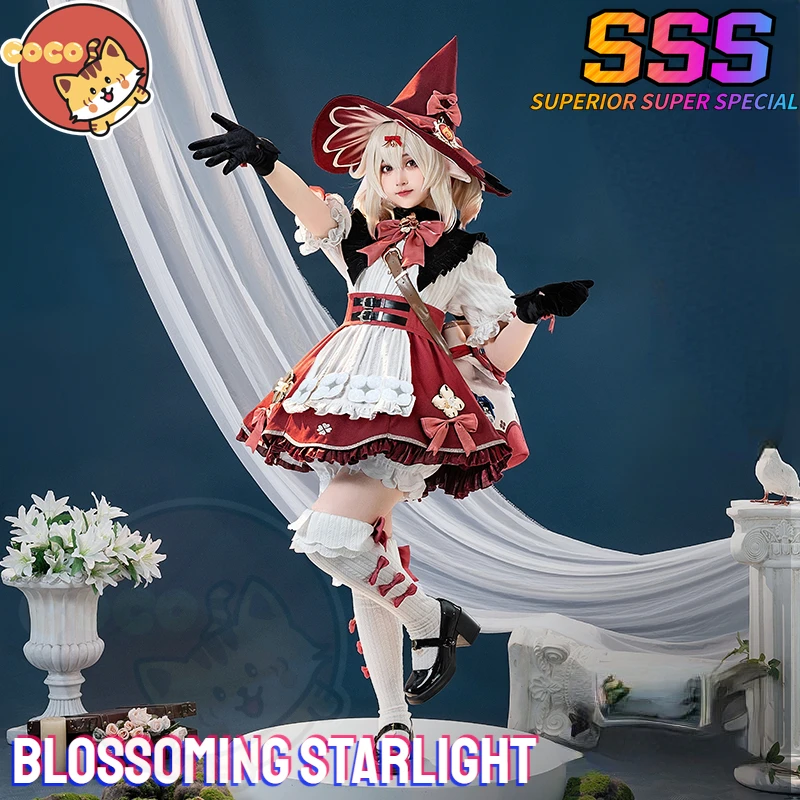 Klee Blossoming Starlight Genshin Impact Klee New Skin Cosplay Costume ...
