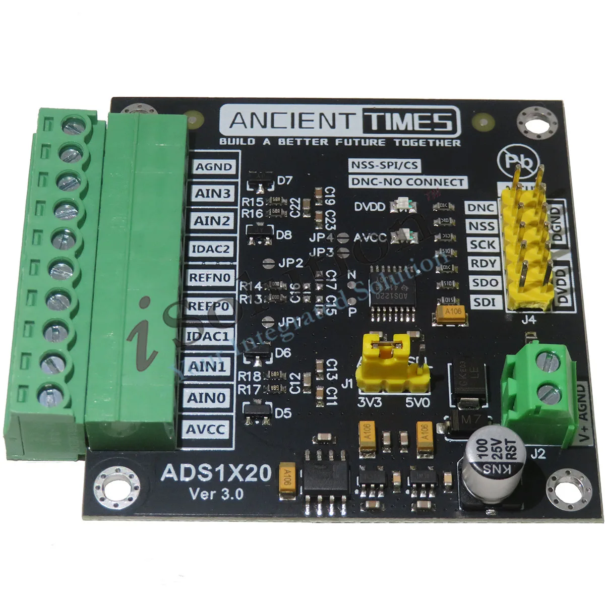 ADS1220 module 24 bit ADC module high-precision analog-to-digital ...