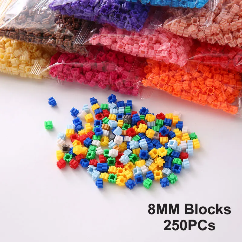 250pcs-8-8mm-Pixel-Art-Puzzle-Micro-Diamond-Building-Blocks-40colors ...