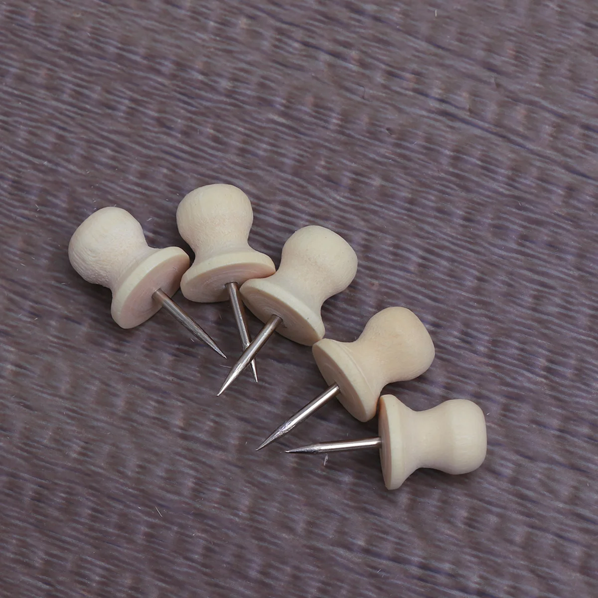 100Pcs Wood Pushpin Star Decorative Pushpins for Office Home School ...