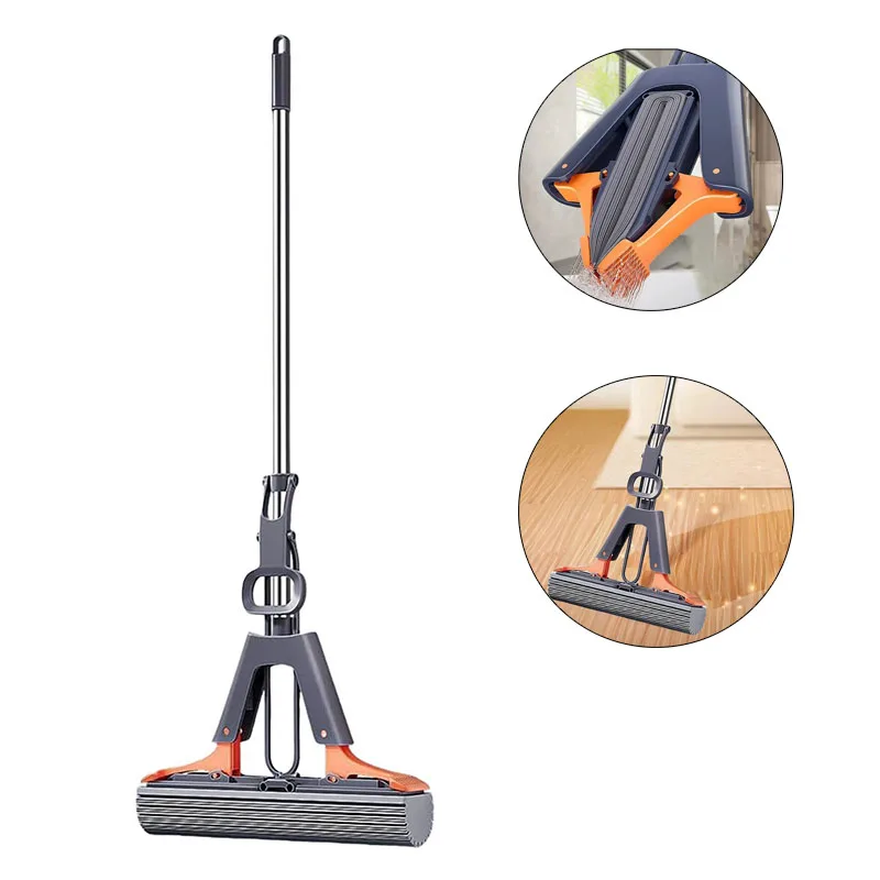Household Sponge Cleaning Mop lazy Mop Fast Cleaning Stains Strong ...