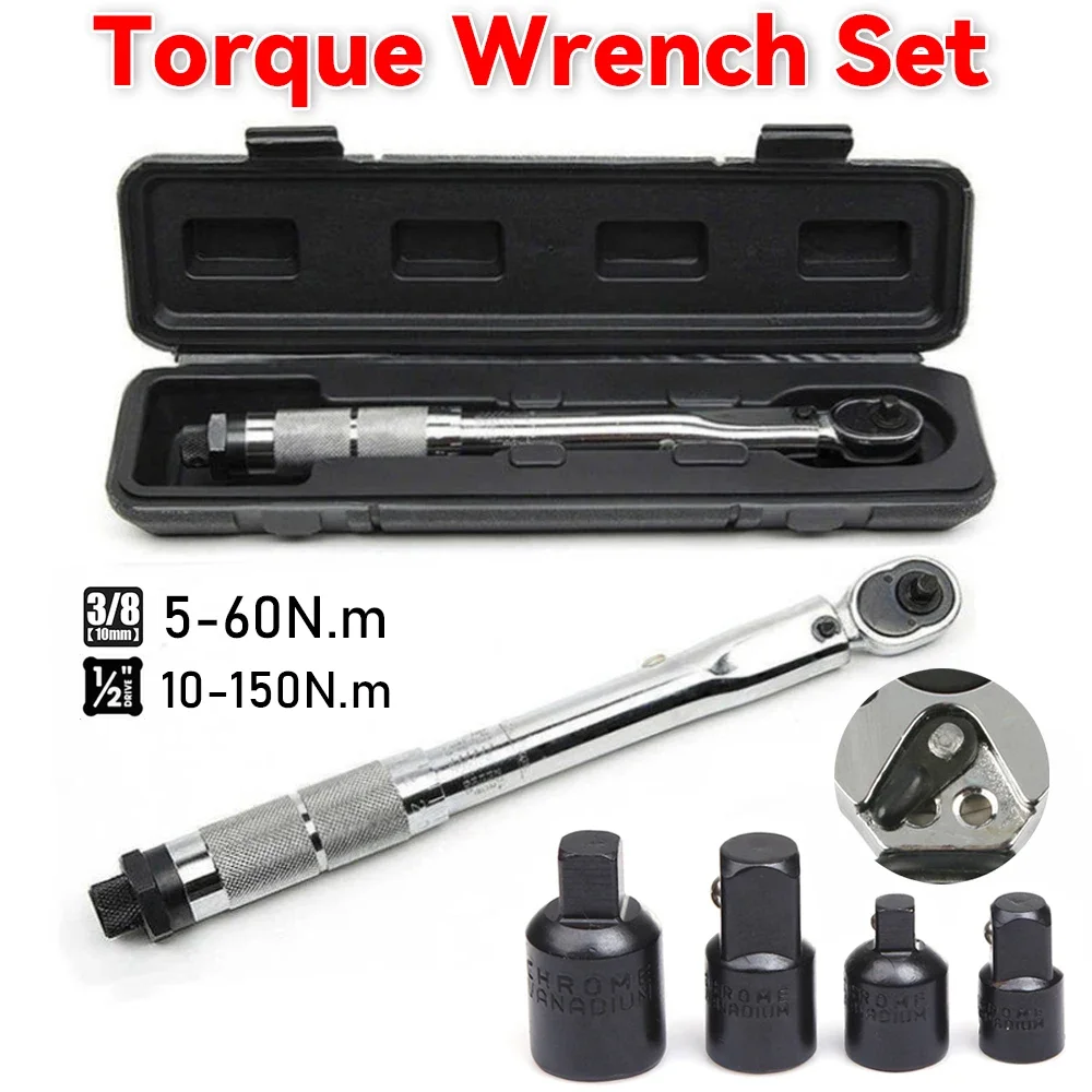 5-60N-m-Ratchet-Torque-Wrench-Square-Drive-Reversible-Ratchet-Key-3-8 ...