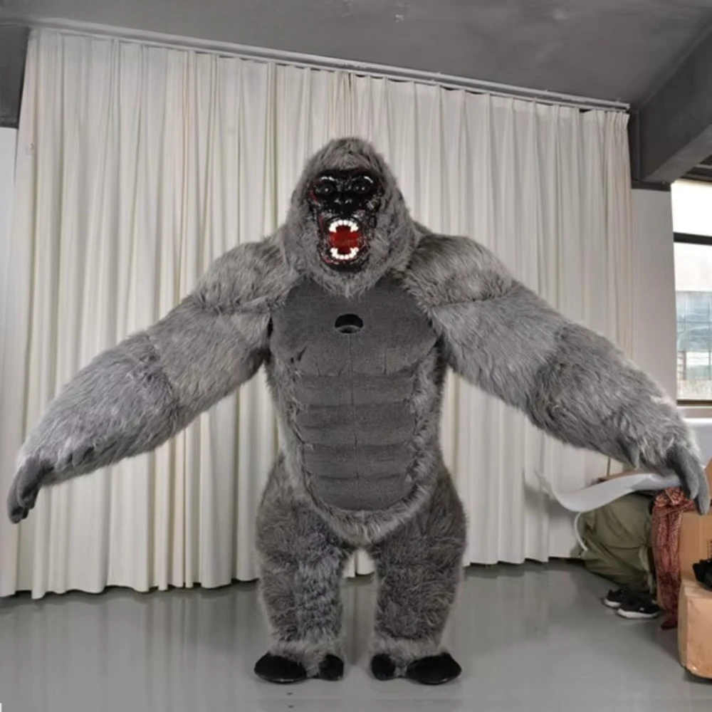 Inflatable Gorilla Costume With Built-In Fan Giant Outdoor Parade Float ...