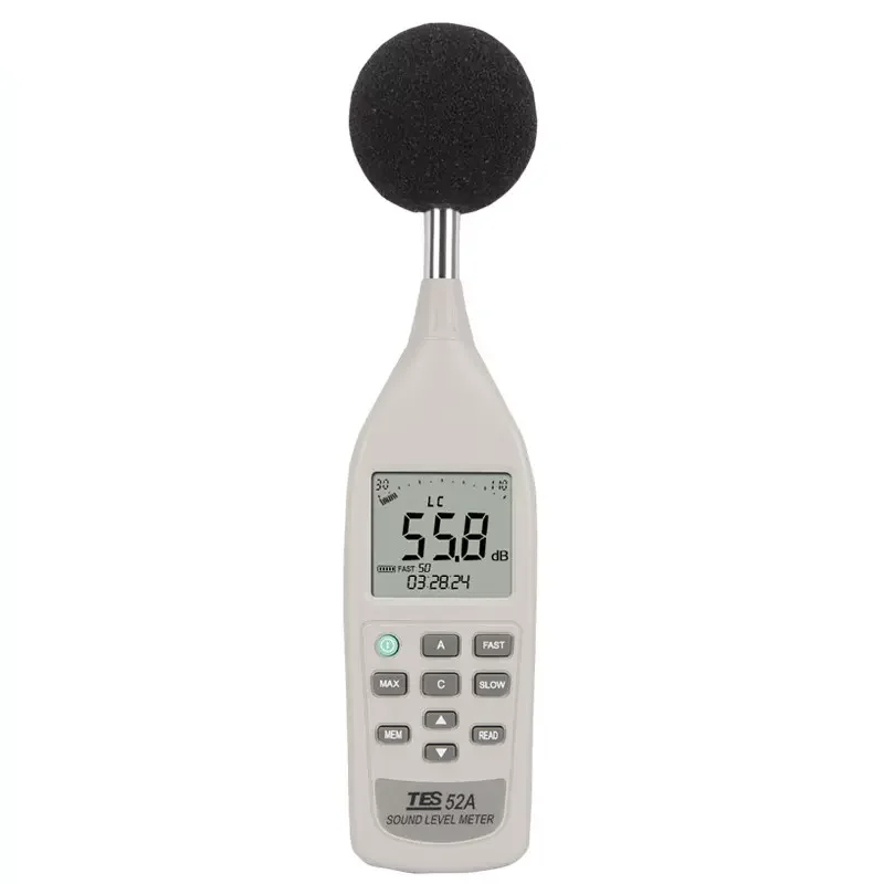 TES-52A Digital Sound Tester Portable Sound Level Meter Handheld Noise ...