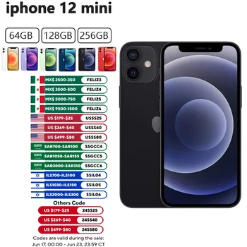 Original Apple iPhone 12 mini 64GB/128GB/256 ROM unlocked 5G 5.4-inch ...