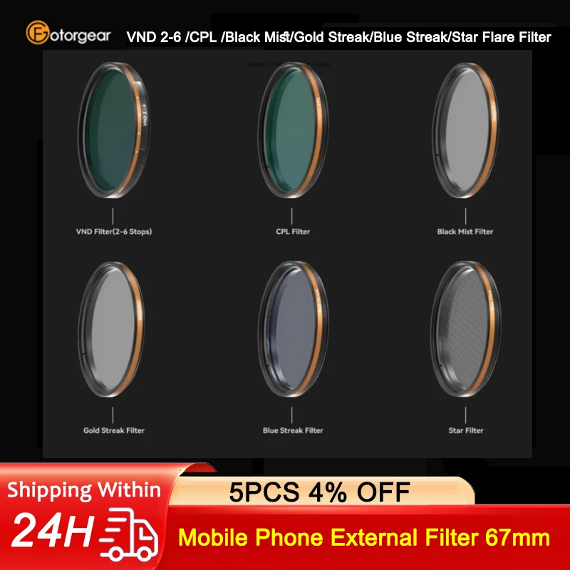 Fotorgear-Smartphone-Filter-67mm-Universal-CPL-ND-Black-Mist-Gold ...