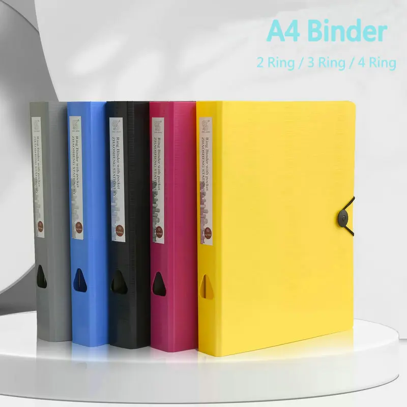 Office-Supplies-2-3-4-Ring-Binder-A4-Folder-For-Documents-Paper-File ...