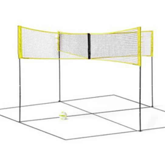 portable-retailer-4-way-volleyball-badminton-net-4-square-volleyball ...