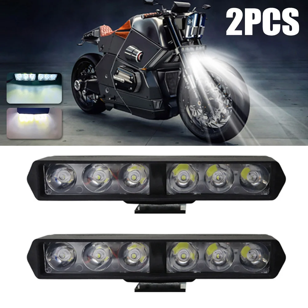 Drl flash 6led motocicleta farol holofotes auxiliar de alto brilho da ...