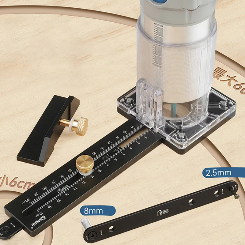 Electric-Trimming-Machine-DIY-Tool-With-Scale-Fence-Woodworking-Round ...