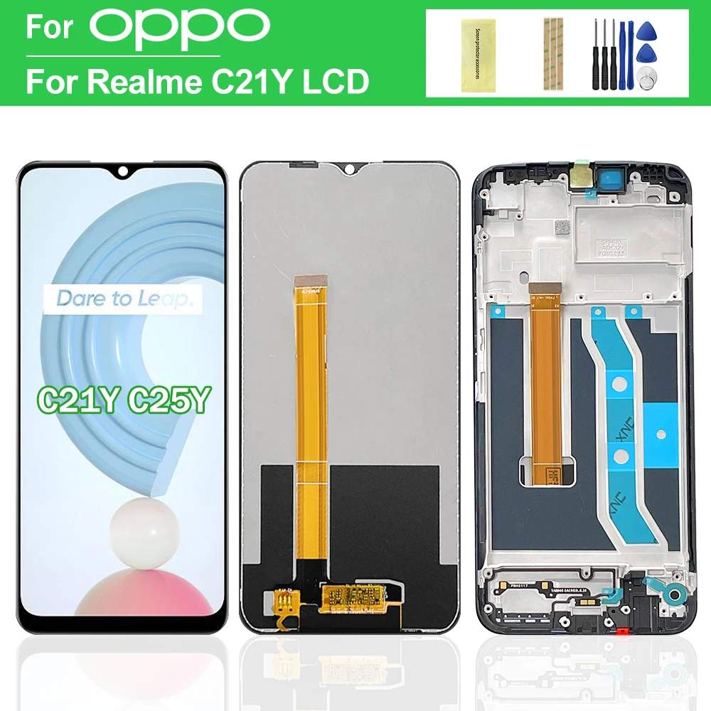 6-5-Original-For-Oppo-Realme-C21Y-RMX3261-LCD-Display-Touch-Screen-with ...