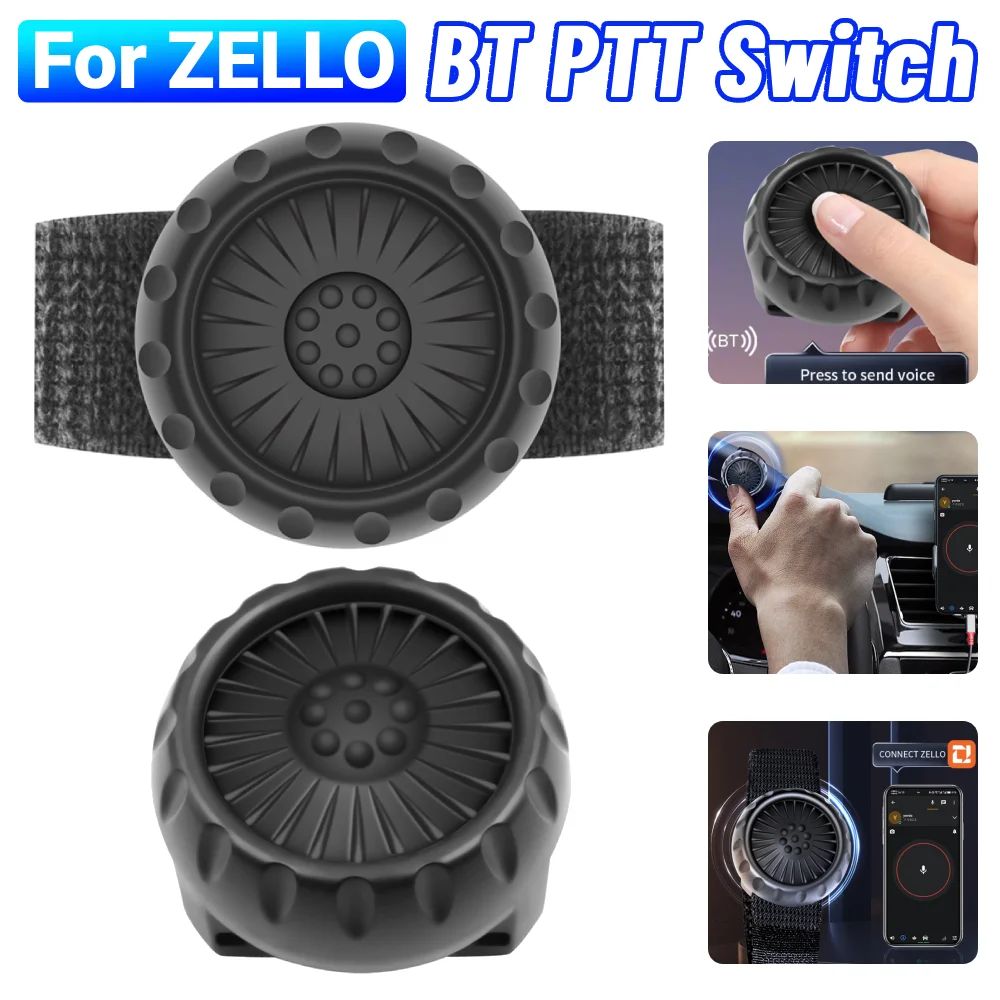 Wireless PTT Device for ZELLO Walkie Talkies Wireless Remote PTT Button ...