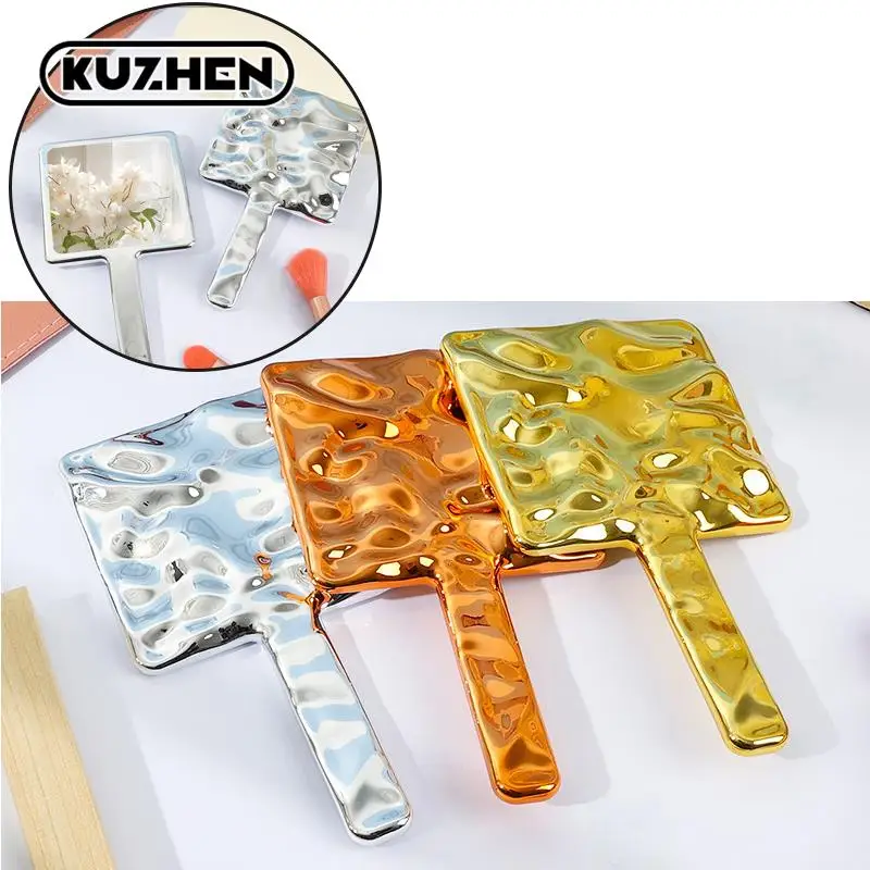 Liquid-Shape-Square-Mirror-Mini-Hand-Held-Desktop-Cosmetic-Makeup ...