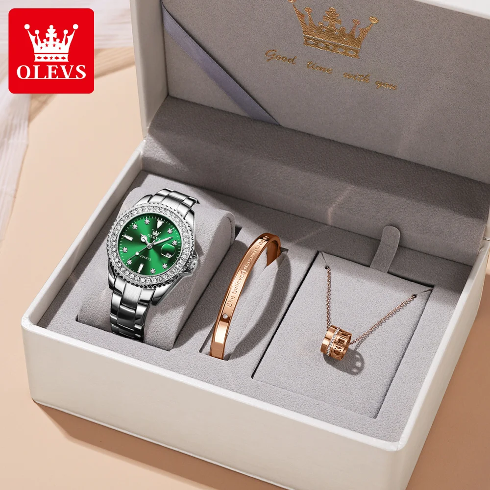 OLEVS-Quartz-Women-s-Watches-Box-Set-Luxury-Diamond-Stainless-Steel ...