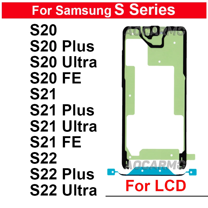 For-Samsung-Galaxy-S20-S21-FE-S23-S22-Plus-Ultra-S21-S22-Front-Adhesive ...