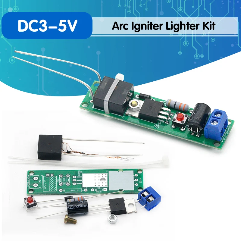 Dc3-5v Diy Kit High Voltage Generator Arc Igniter Lighter Kit For Diy ...