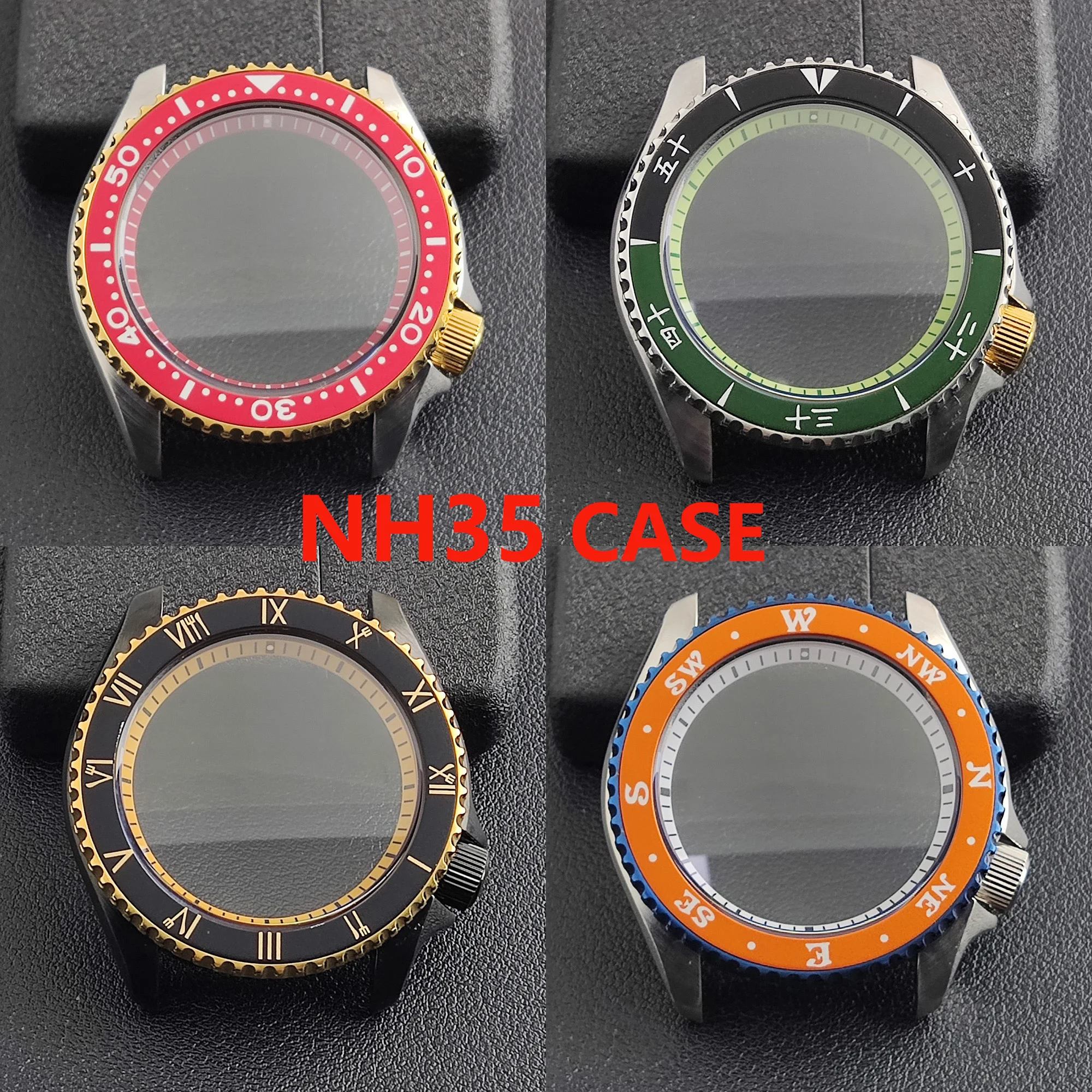 40mm-NH35-Case-SKX007-Watch-Case-high-quality-modified-case-Sapphire ...