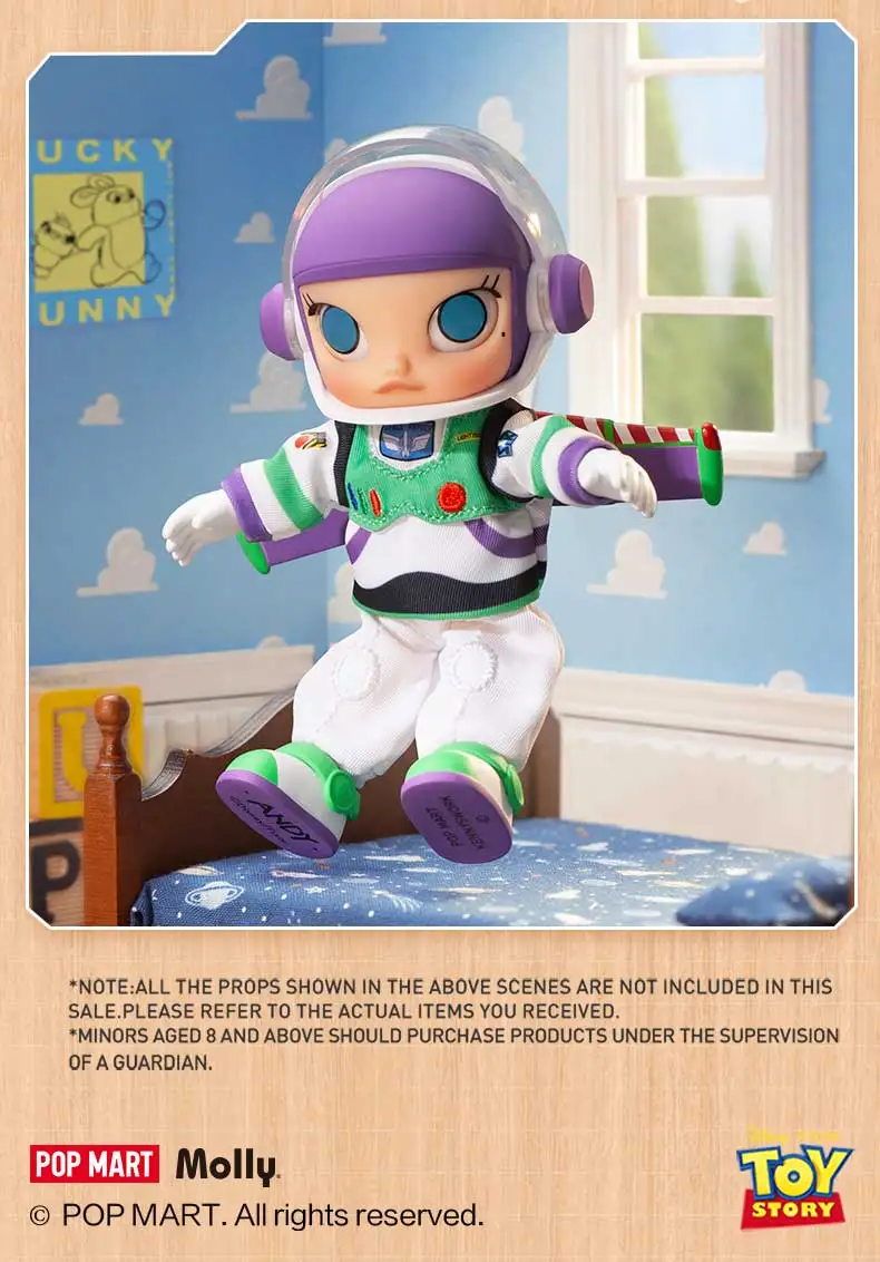 Pop Mart 13cm Action Figure - Molly Disney/Pixar Buzz Lightyear ...