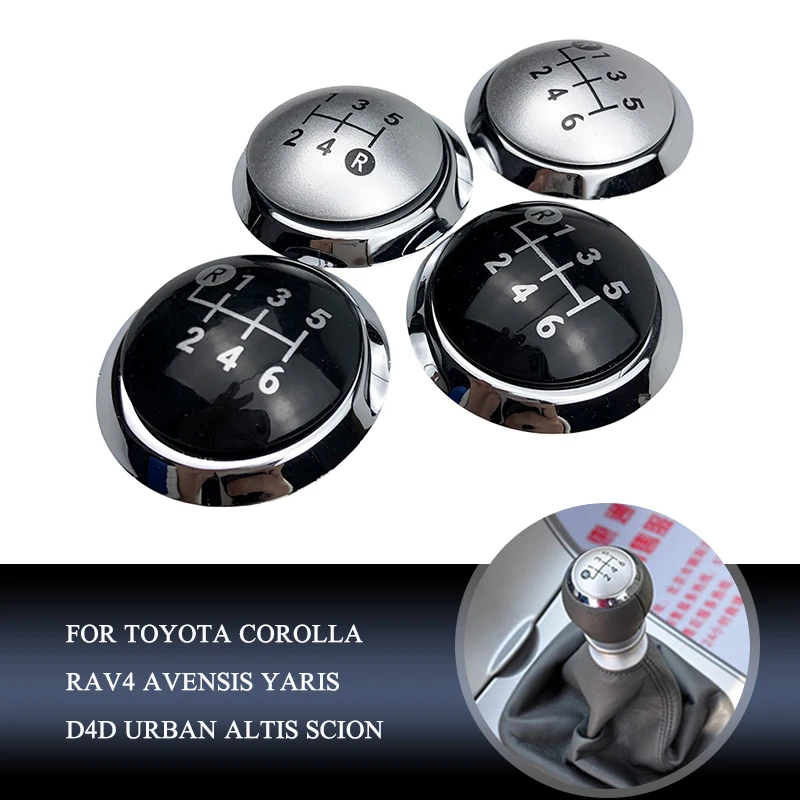 5/6 Speed Gear Shift Knob Cap Cover Emblem Badge Lever Shifter Cap For ...