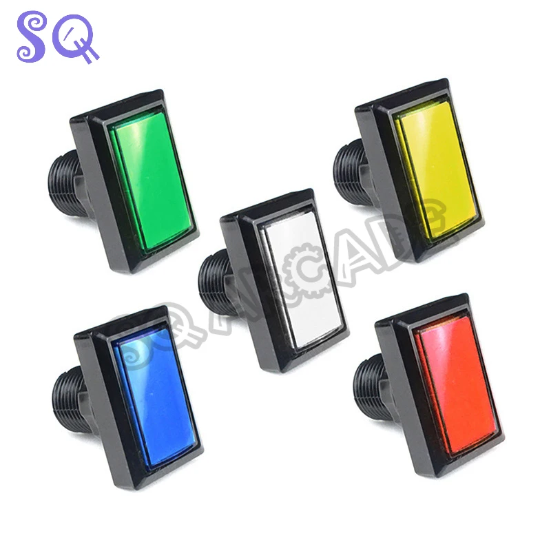 5pcs-50mm-30mm-New-Beatmania-IIDX-Rectangle-LED-Illuminated-Push ...