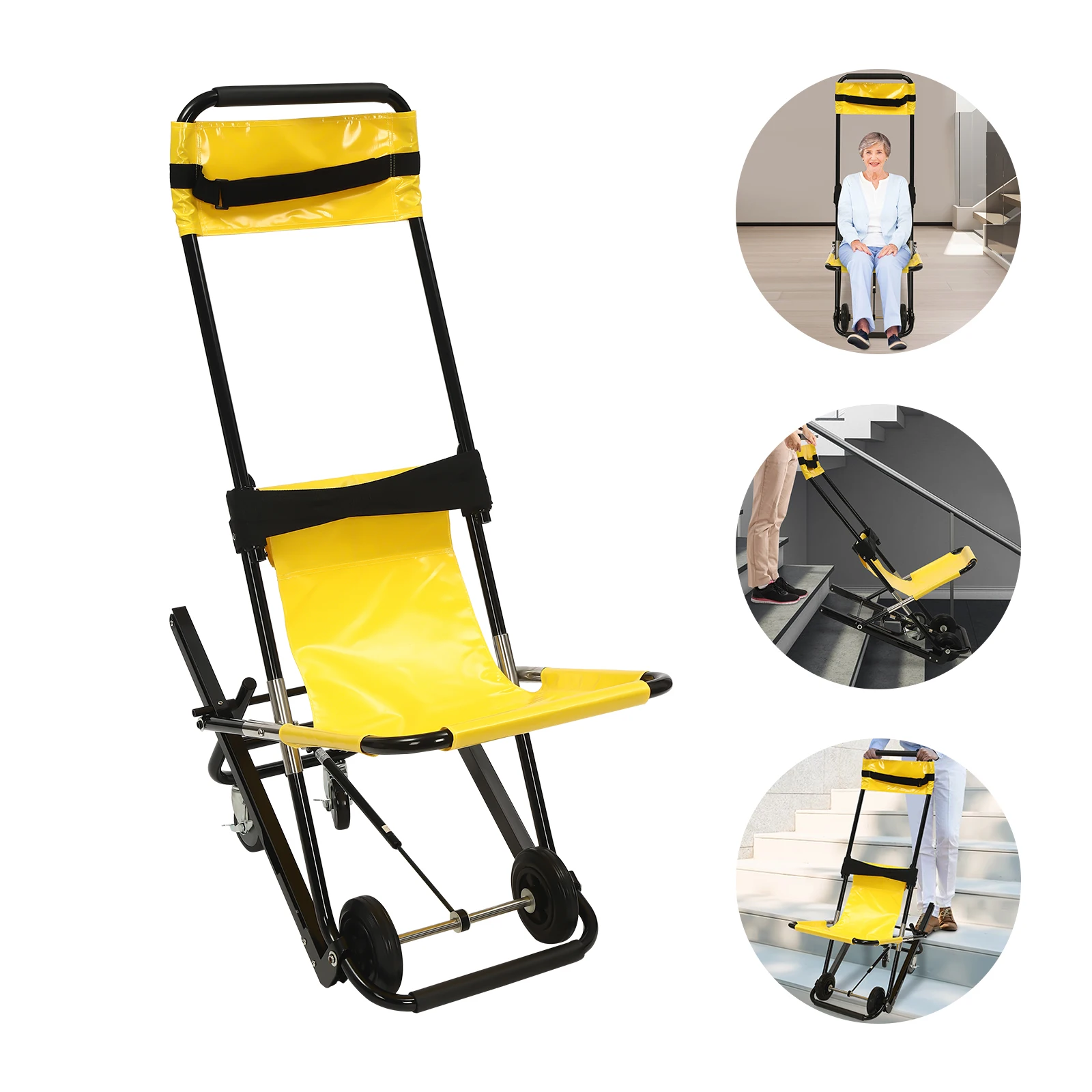 Portable-Folding-Manual-Lift-Stair-Chair-Withstands-350lbs-with-Safety ...