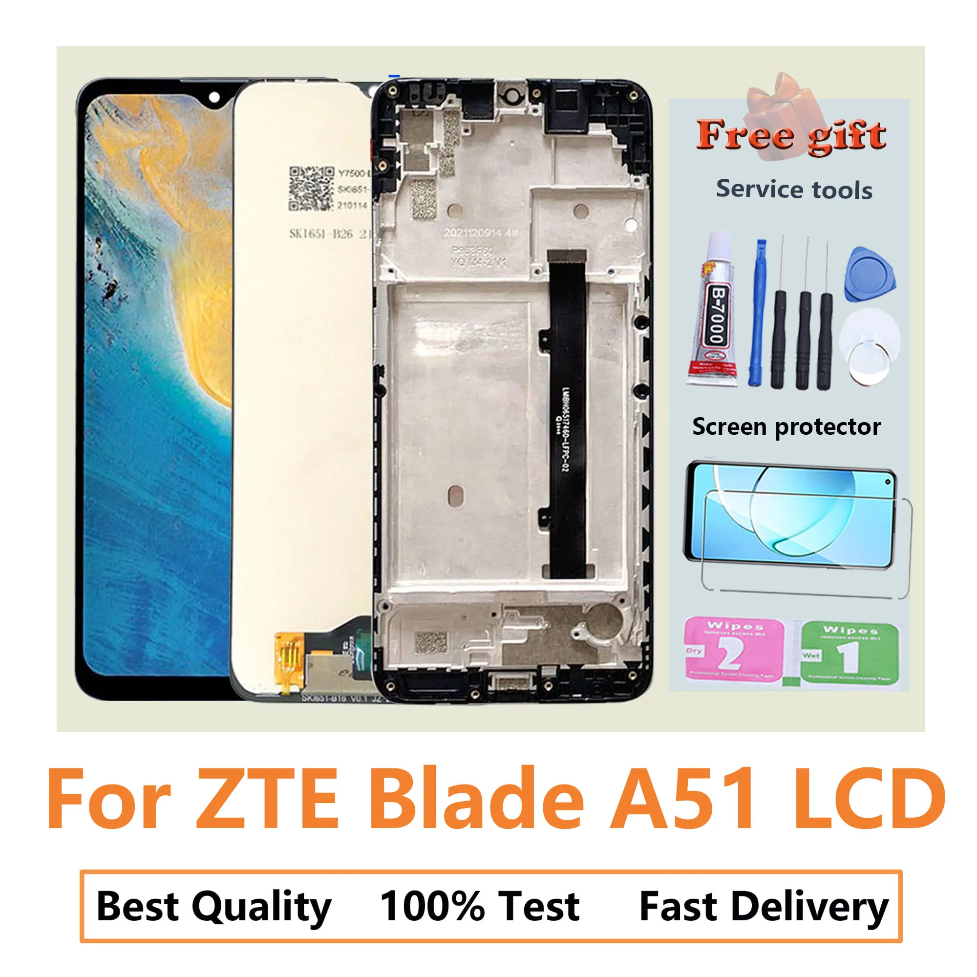 Pantalla-LCD-Original-para-ZTE-Blade-A51-2021-con-Marco-reemplazo-de ...