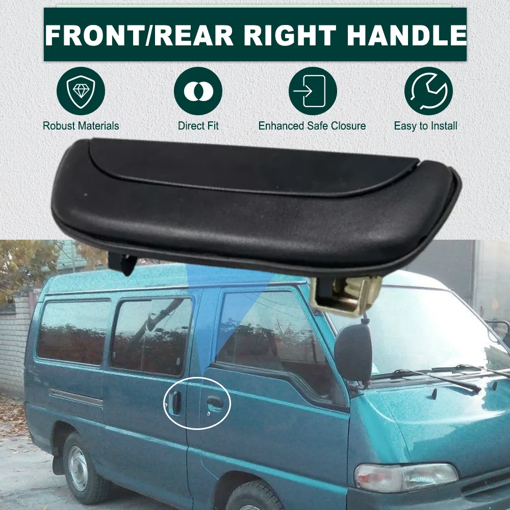 Car Front Rear Left Right Exterior Door Handle Black for Hyundai H100 ...