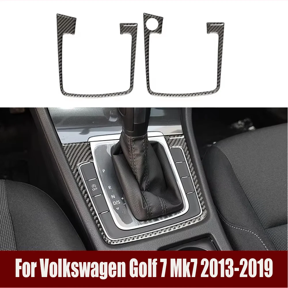 Carbon Fiber Interior Auto Transmission Shift Box Panel Trim Sticker ...