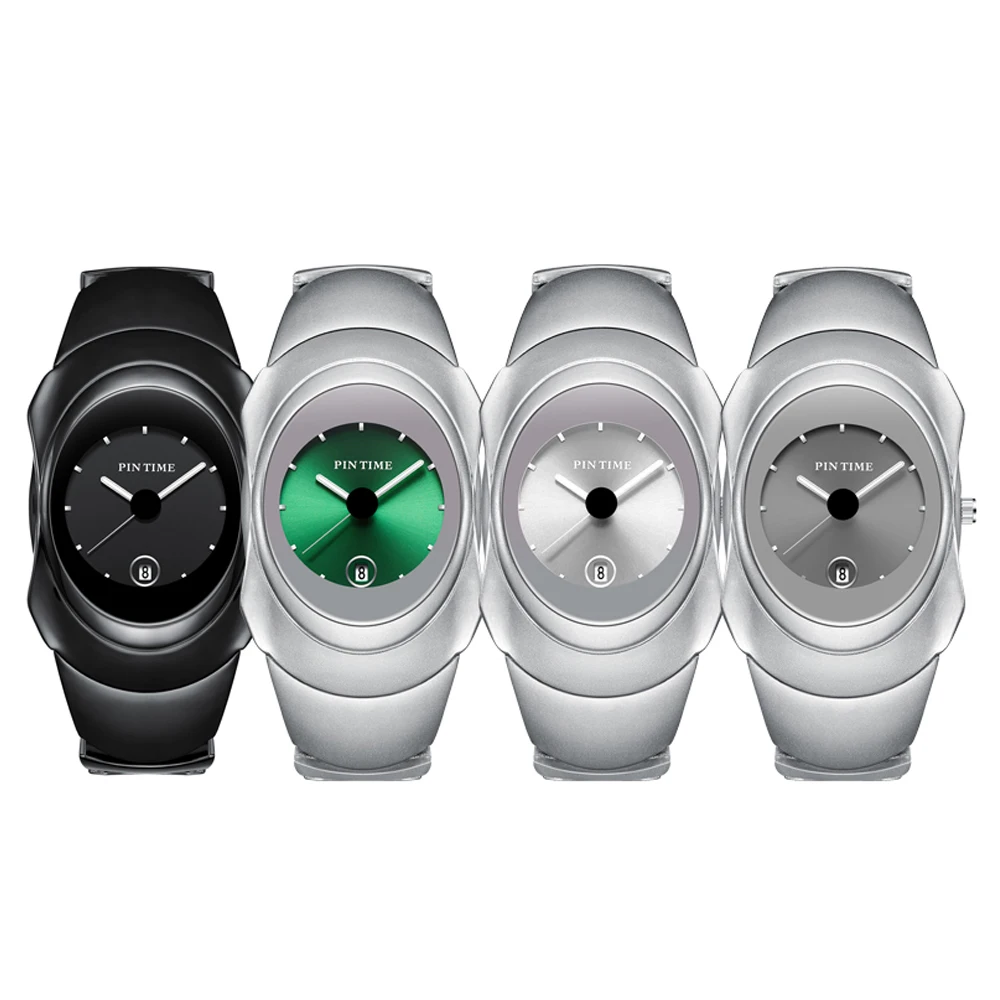 Original Fashion Men Quartz Watches Y2k Unique Sleek Stainless Steel ...