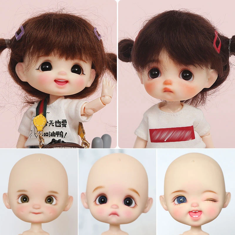 New STO EGG doll head lovely 1/8 BJD dolls OB DIY custom made ob11 ...