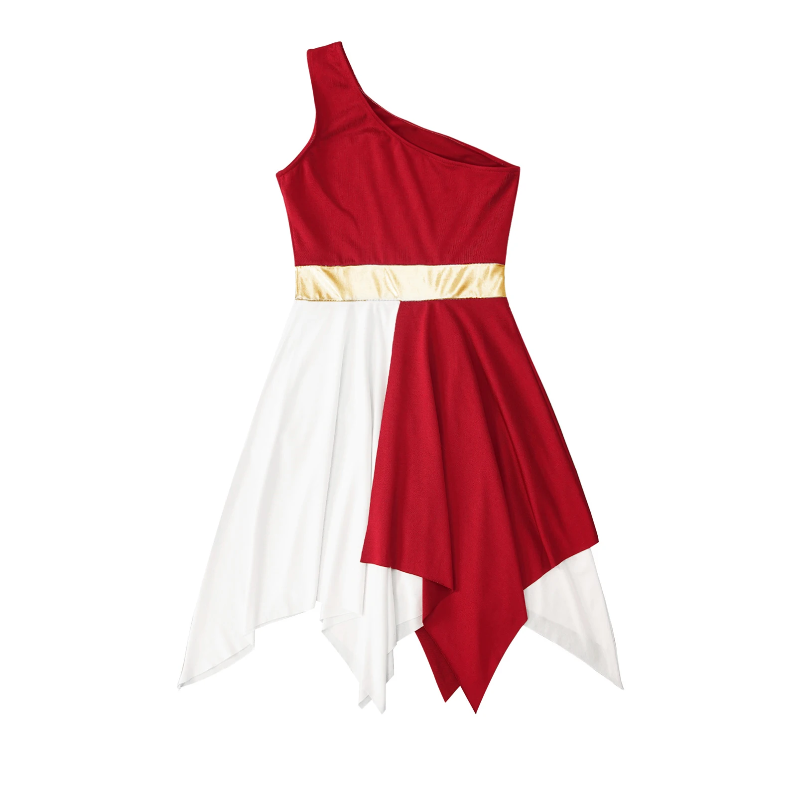 Red Praise Dance Dresses