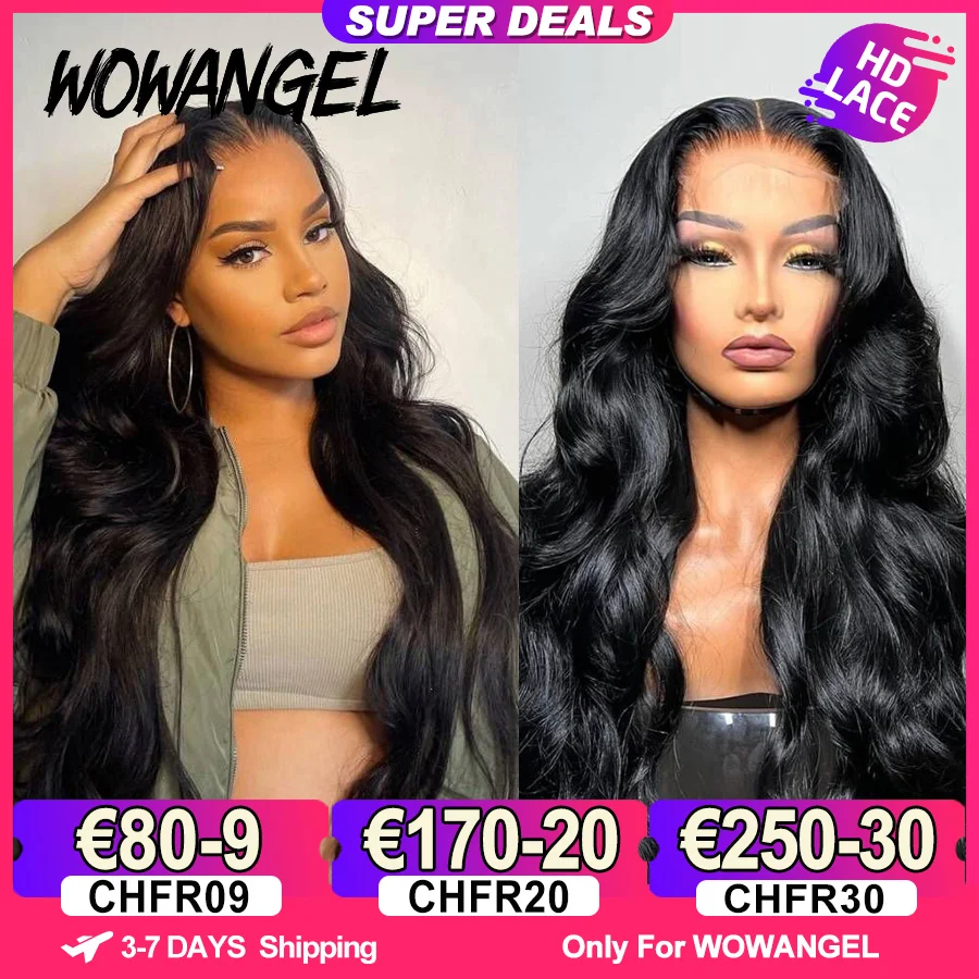 Wow Angel Glueless 250% Real HD Lace Closure Wigs 7X7/6x6/5X5 HD ...
