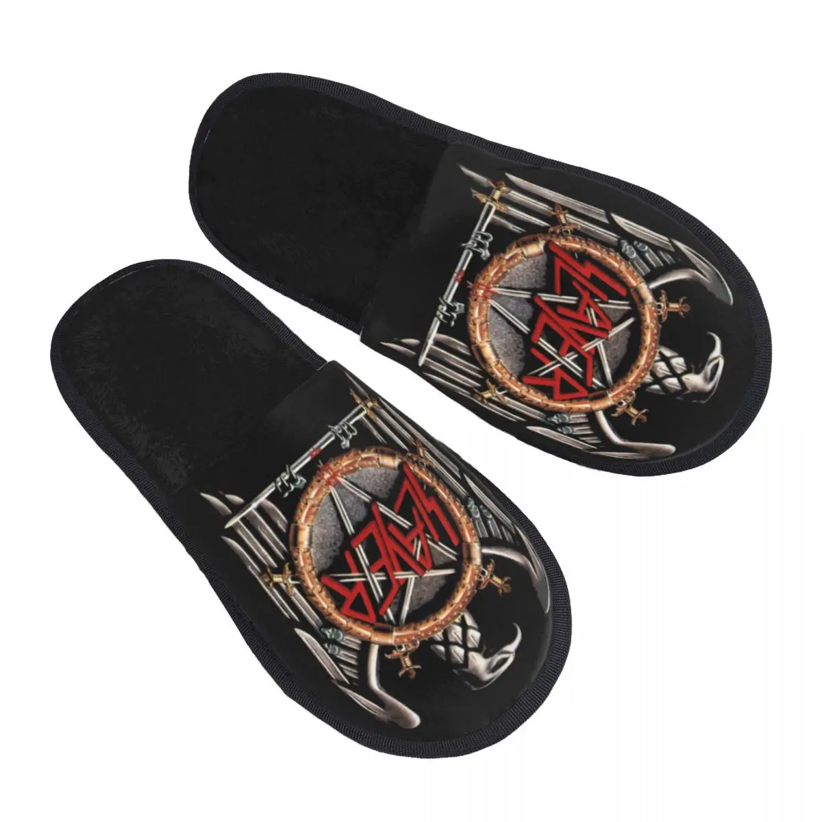 Custom-Heavy-Metal-Thrash-Slayers-Memory-Foam-Slippers-Women-Comfy-Warm ...