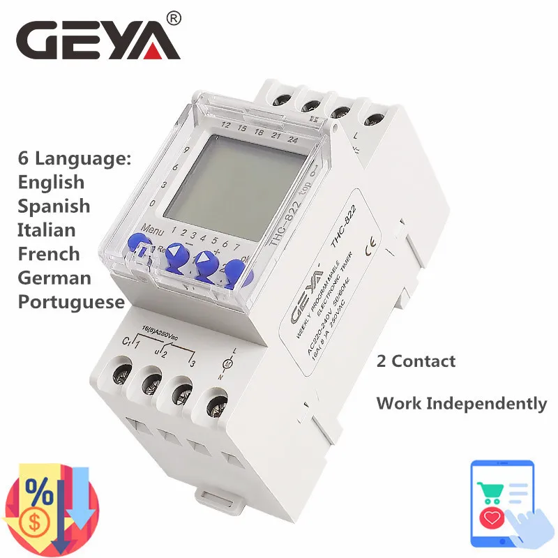 Digital Timer 220v Programmable | Timer Switch 220v Programmable - Thc ...