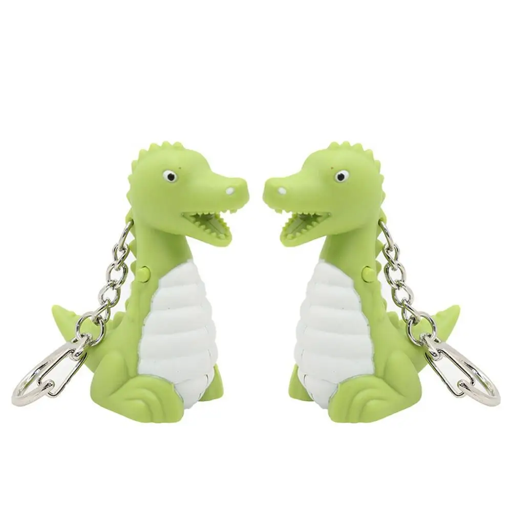 Cartoon-Keychain-Key-Ring-Dinosaur-Bear-Train-kawai-LED-Light-Up-with ...