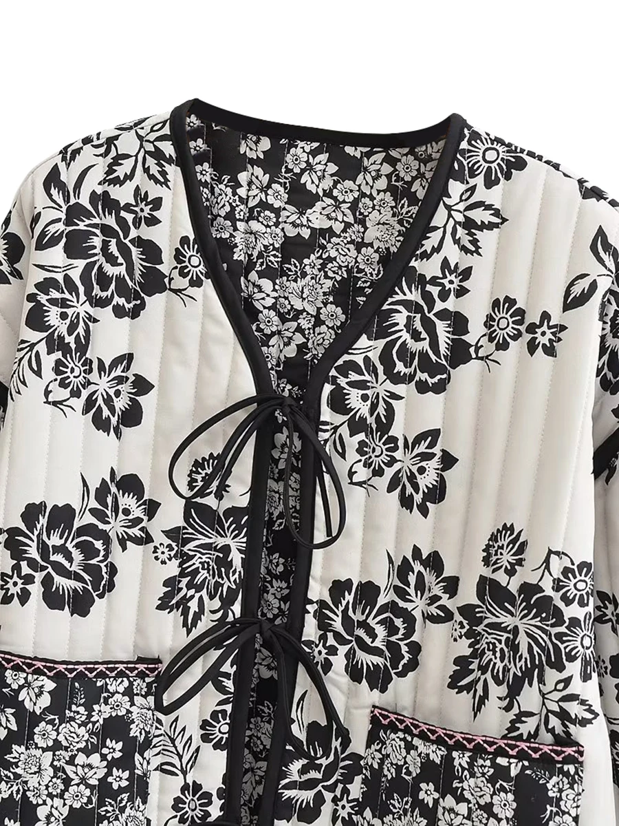 Women-Casual-Boho-Cardigan-Jacket-Long-Sleeve-Tie-up-Double-Side-Flower ...