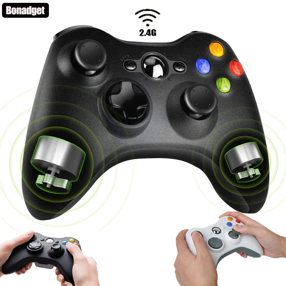 2-4G-Wireless-Controller-For-Xbox-360-360-Slim-PC-Gamepad-Video-Game-3D ...