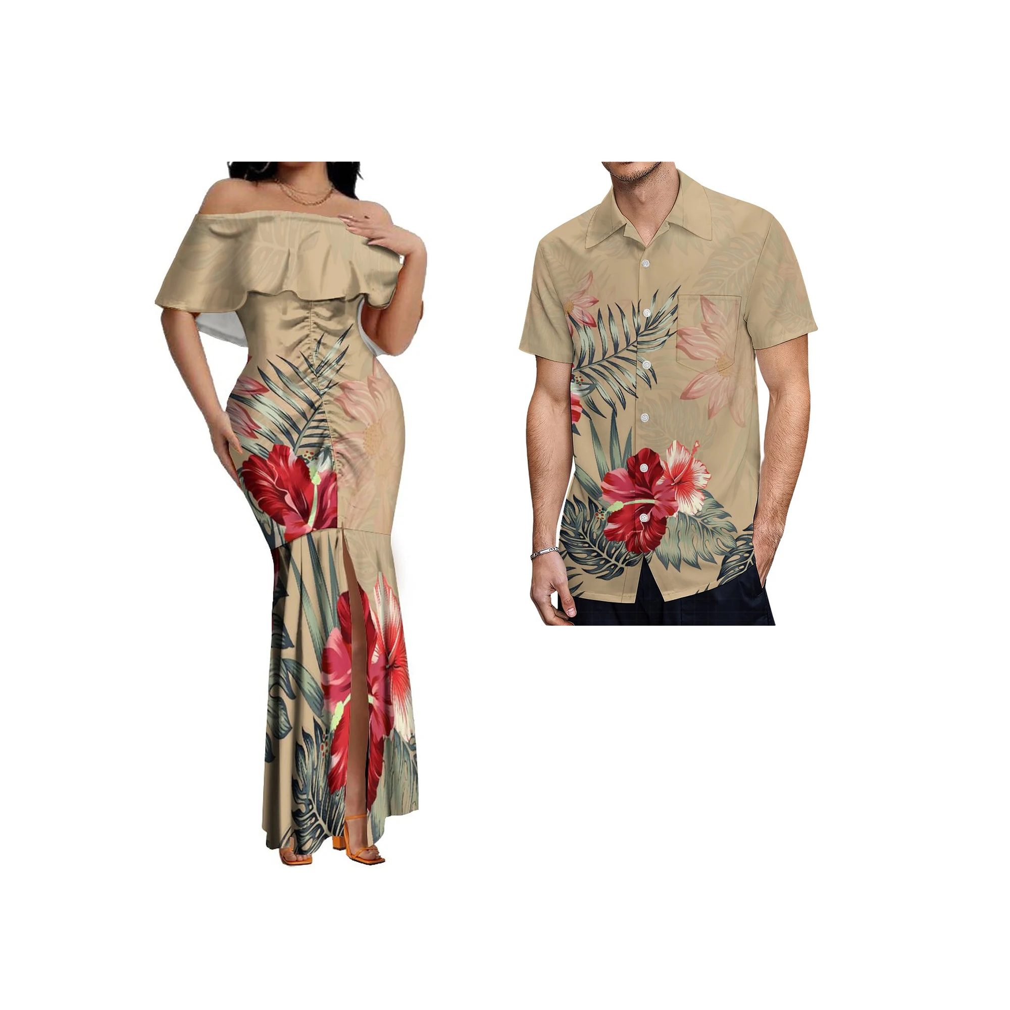 New-Custom-Samoan-Polynesian-Tribal-Slim-Fit-Party-Evening-Dresses ...
