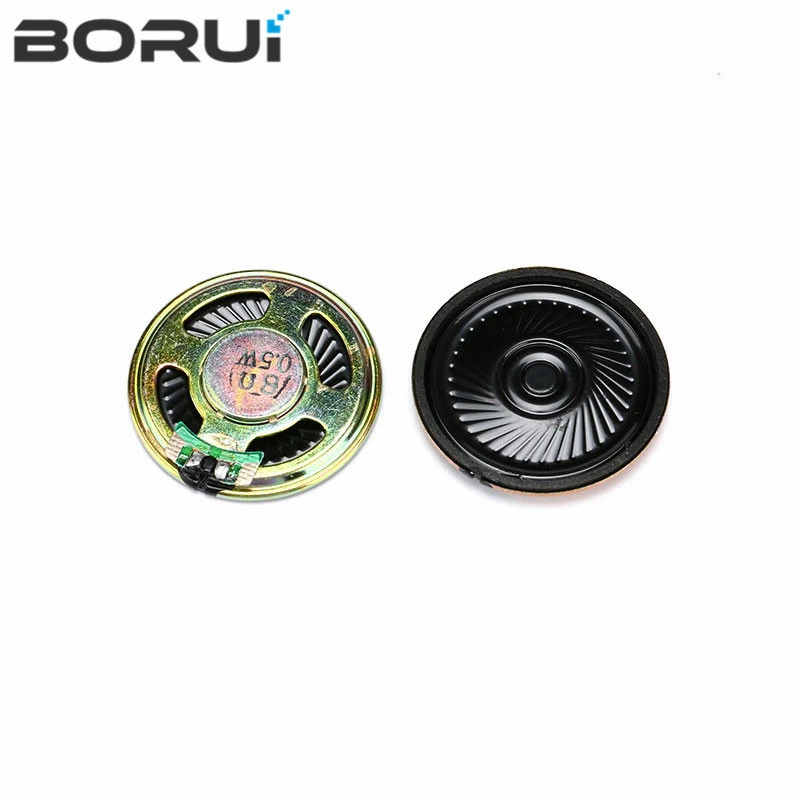 2pcs/lot New Ultra-thin Speaker 8 Ohms 0.5 Watt 0.5w 8r Speaker Diameter 40mm 4cm 50mm 5cm ...
