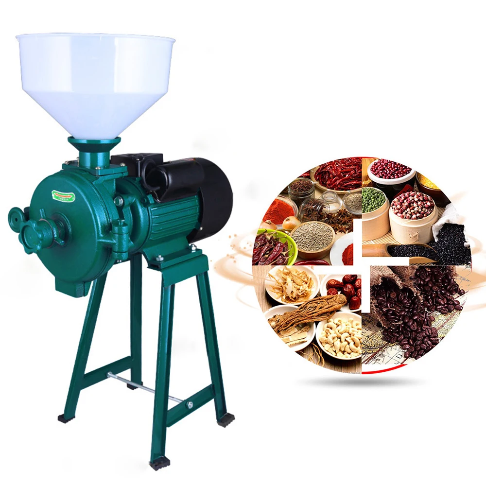 Electric-Feed-Mill-Dry-Cereals-Grinder-Corn-Grain-Rice-milling-machine ...