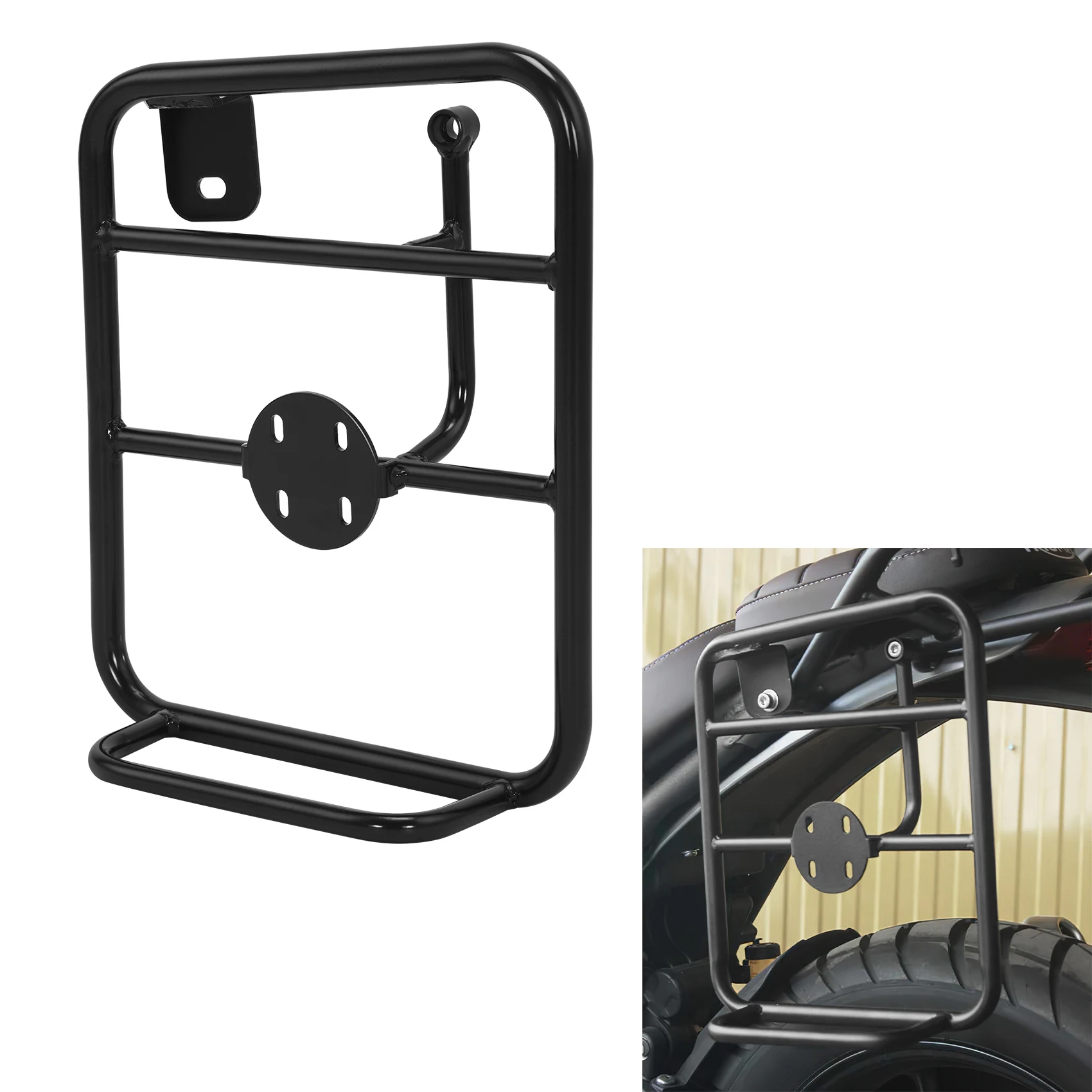 Motorcycle Side Luggage Rack Fuel Tank Spare Frame Fit For Triumph ...