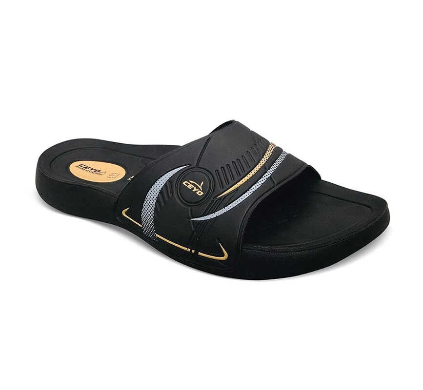 CEYO 9100 8 Slippers Slipper Men Beige Navy Blue Black Casual Summer ...