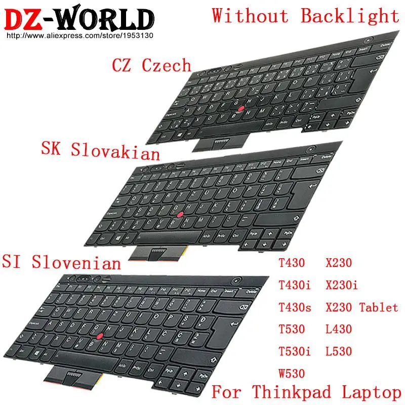 CZ Czech SI Slovenian SK Slovakian Keyboard for Lenovo Thinkpad L430 ...