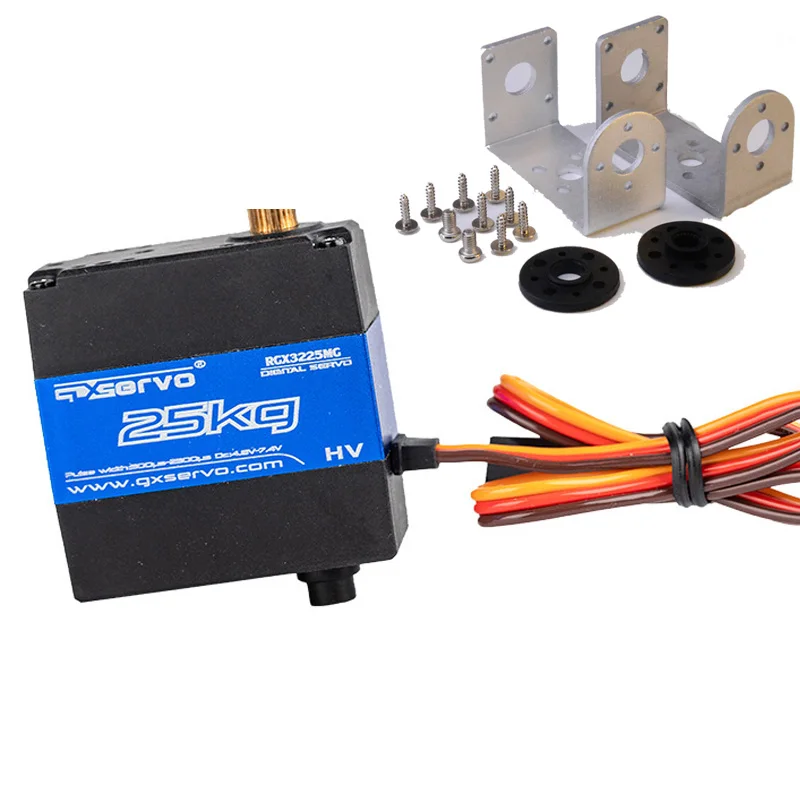 Robot-25kg-Metal-Gear-Digital-Servo-Arduino-Motor-Serial-Bus-Dual-Axis ...