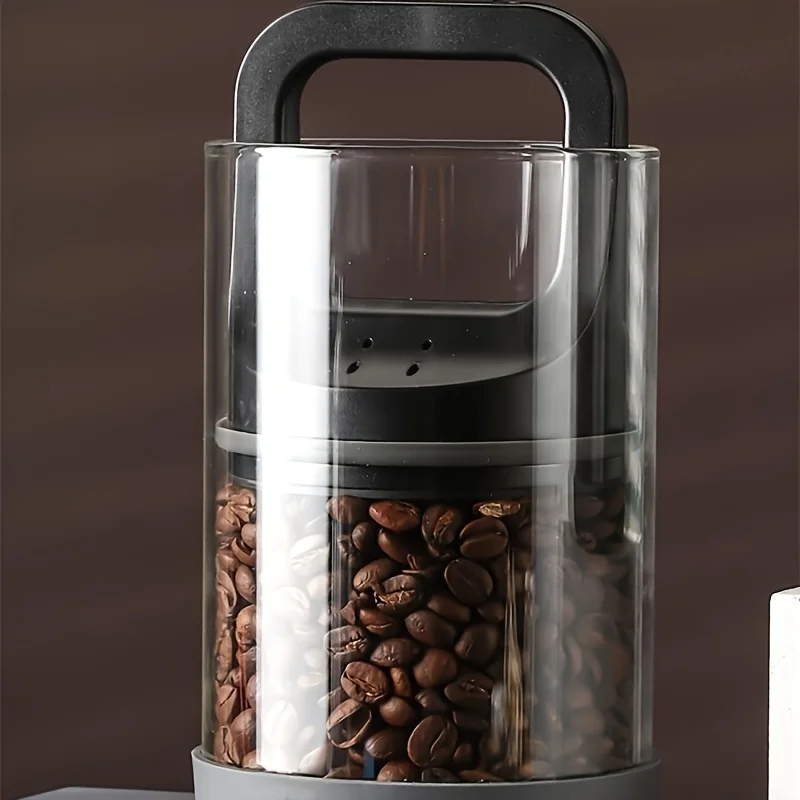1pc-Coffee-Beans-Vacuum-Sealed-Tanks-Kitchen-Food-Storage-Clear-Glass ...