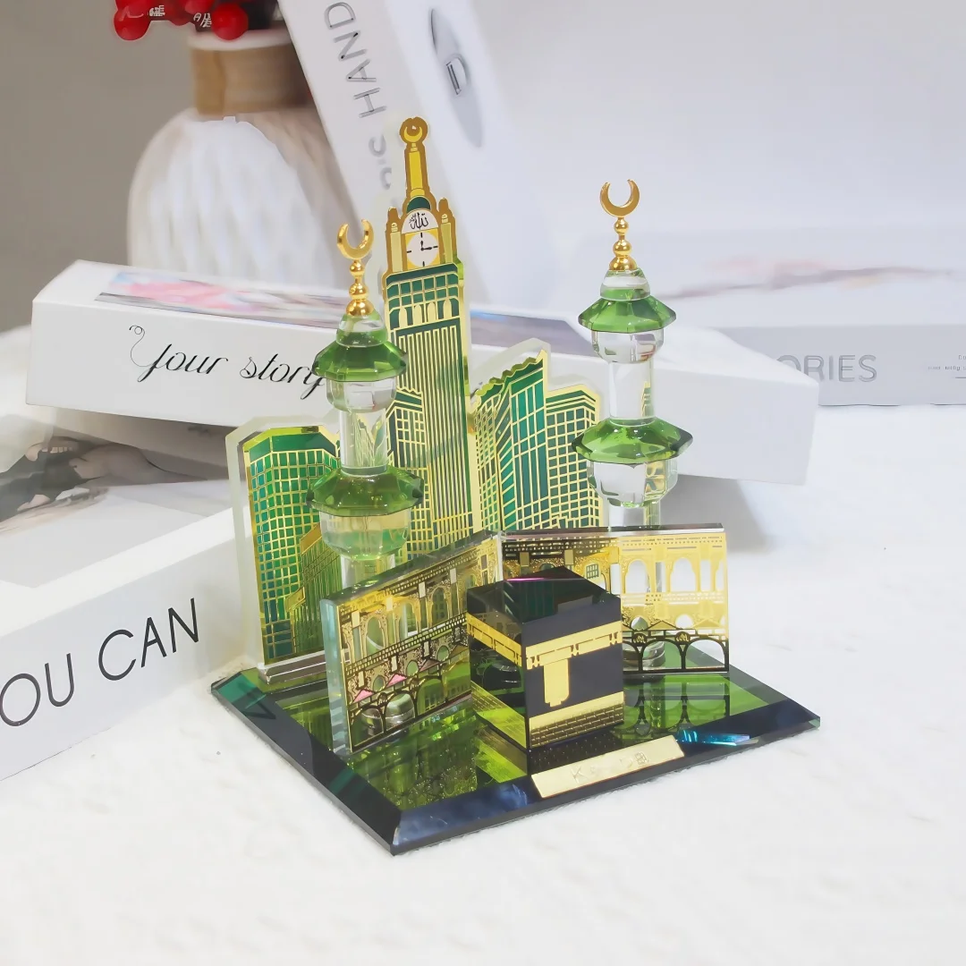3D Mosque Architecture Model Kits Muslim Crystal Kaaba Model Building ...