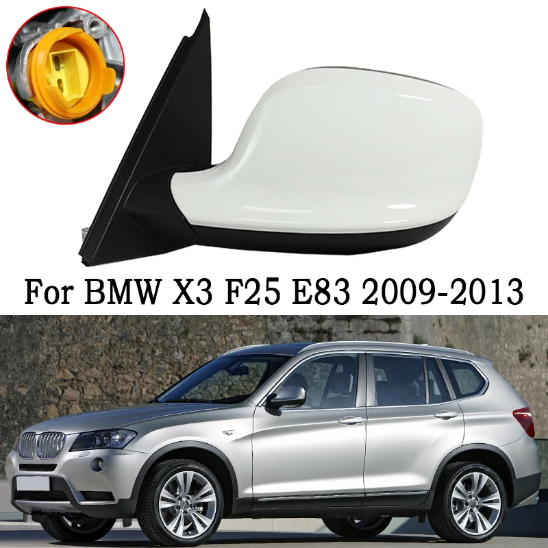Car Rearview Mirror Assembly For BMW X3 F25 E83 2009 2010 2011 2012 2013 Auto Electric Folding ...
