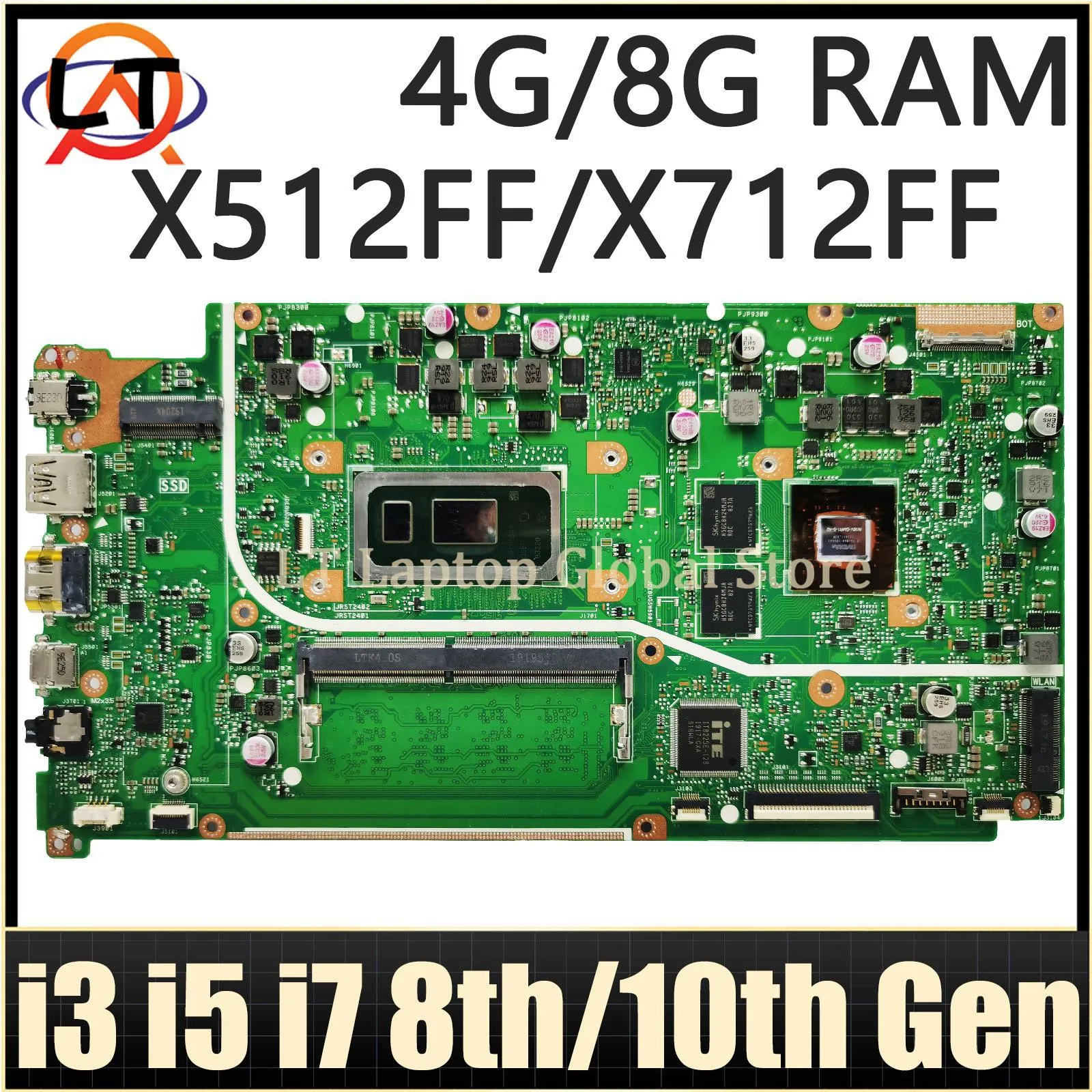 X512FF-MAINboard-For-ASUS-V5000F-X512FL-X512FLC-X512FB-X512FJ-X712FL ...
