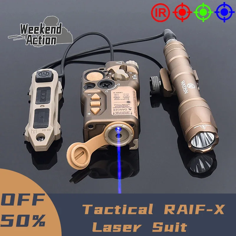 Wadsn-Tactical-Metal-RID-X-Laser-Strobe-Vermelho-Verde-Azul-IR-Lanterna ...
