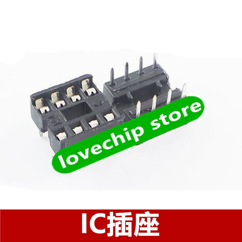 100pcs Brand New Original Ic Socket 8p Integrated Circuit Socket Dip-8 ...